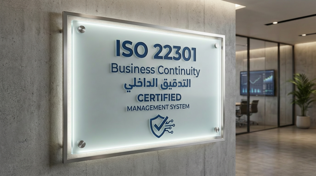 التدقيق الداخلي لمعيار ISO 22301 استمرارية الاعمال – makanah